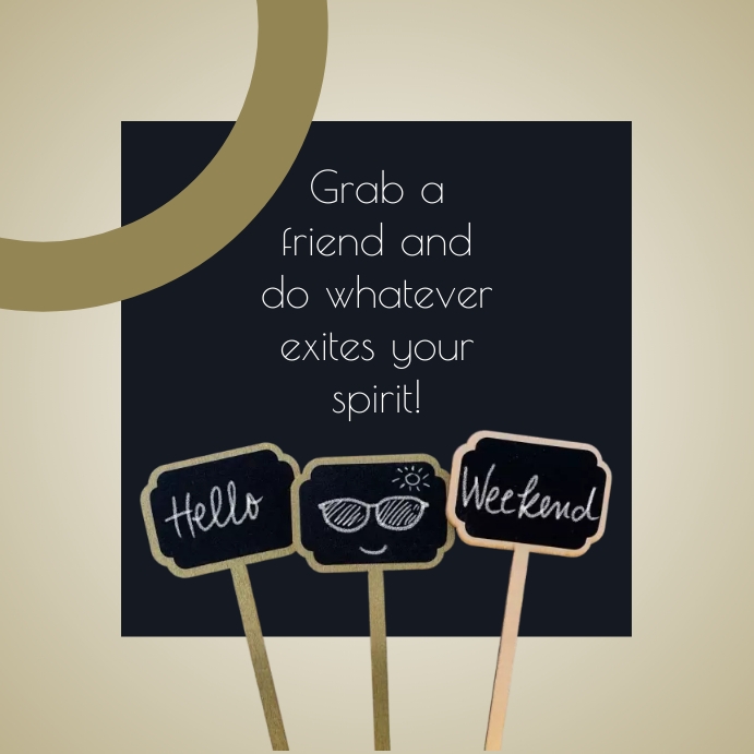 Plantilla de Fin de Semana Publicar Folleto de Instagram | PosterMyWall