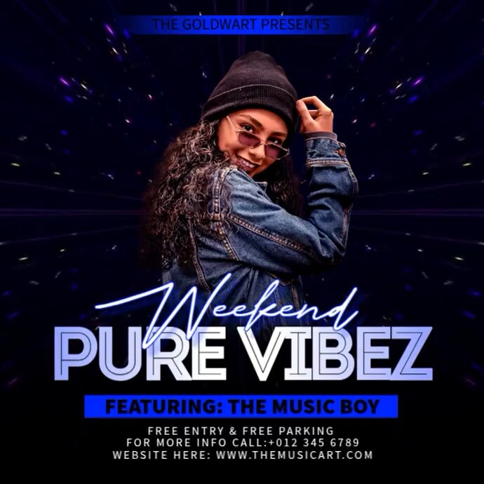 Weekend Pure Vibes Template | PosterMyWall