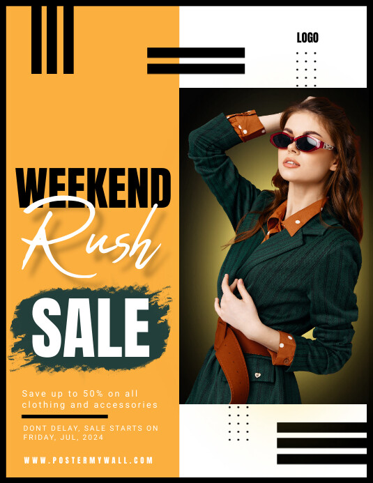 Weekend Rush, Fashion Night Template | PosterMyWall