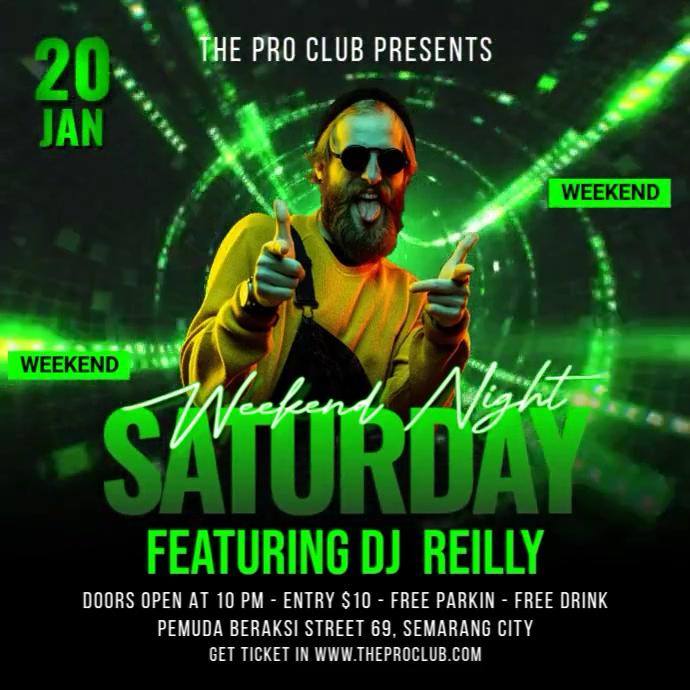 Copy of Weekend Rush Night | PosterMyWall