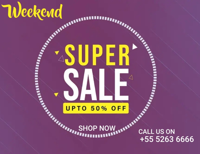 Weekend sale Template | PosterMyWall
