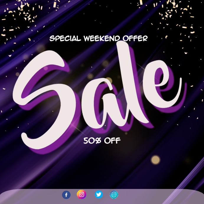 Weekend sale Template | PosterMyWall