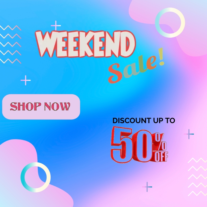 WEEKEND SALE Template | PosterMyWall