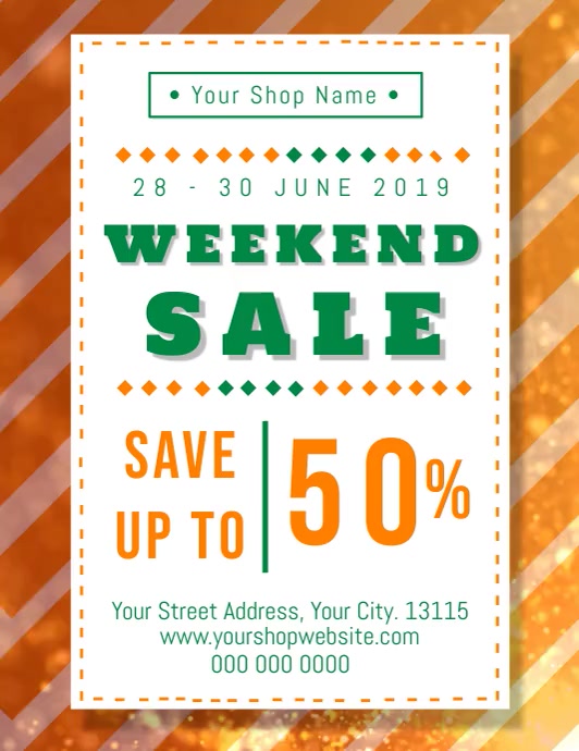 Copy of Weekend Sale DIGITAL VIDEO TEMPLATE 50 % | PosterMyWall
