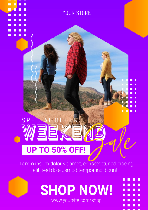Weekend Sale Flyer Template | PosterMyWall