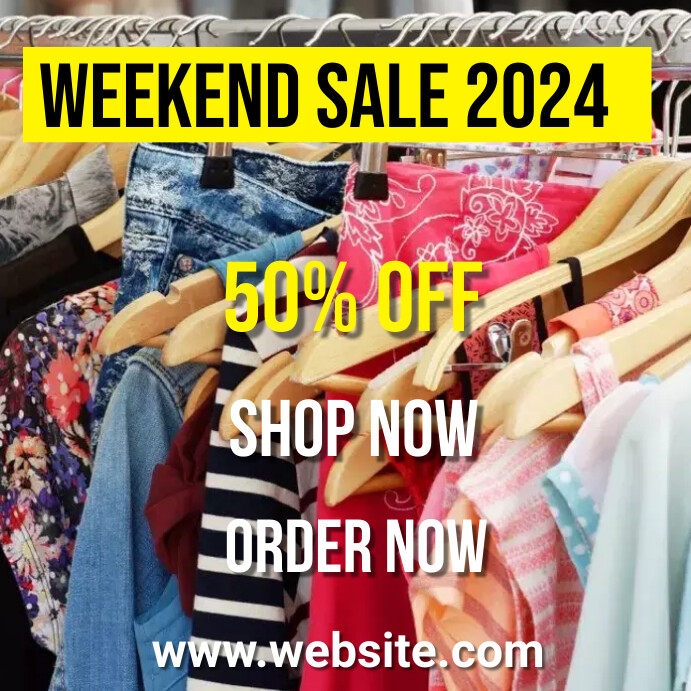 Weekend sale flyer Template | PosterMyWall