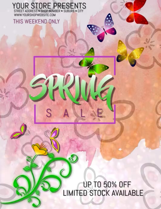 WEEKEND SALE FLYER TEMPLATE | PosterMyWall