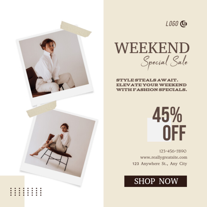 Plantilla de Weekend sale Instagram post | PosterMyWall