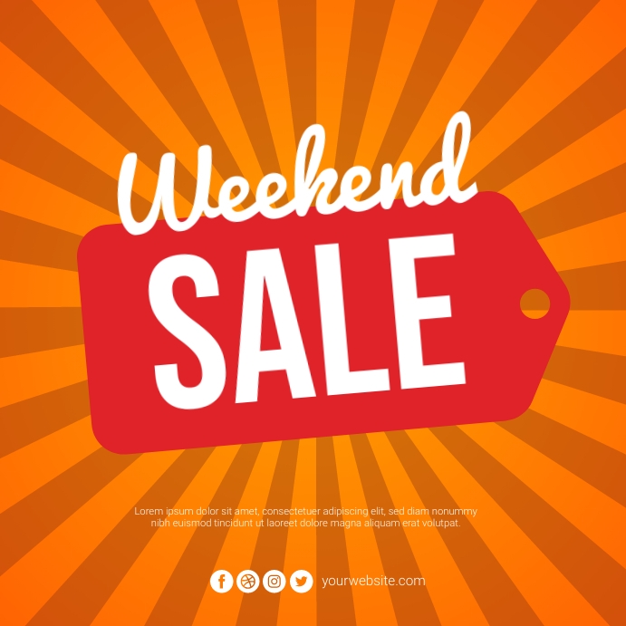 Weekend Sale Poster Template | PosterMyWall