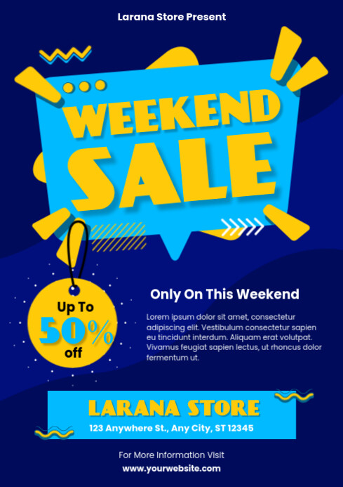 Copy of weekend sale template | PosterMyWall