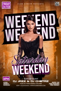 Saturday weekend Template | PosterMyWall