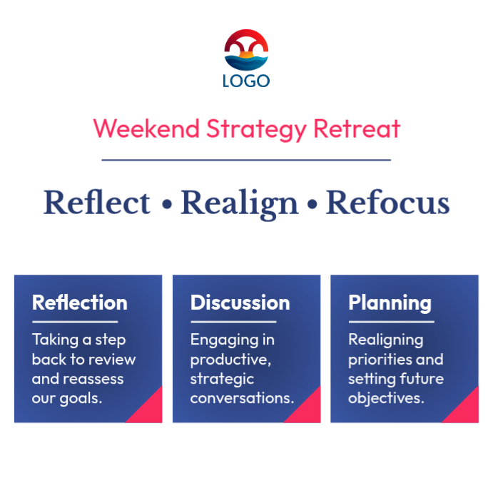 Weekend Strategy Retreat Leadership Planning Reflection Realignment Business Growth Focus ...