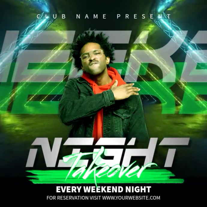 Weekend Takeover Club Template | PosterMyWall