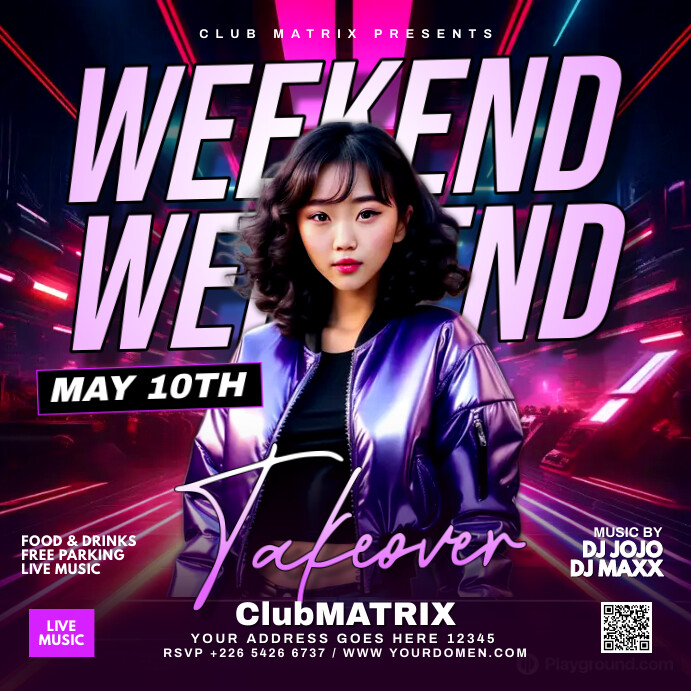 Plantilla de Weekend takeover | PosterMyWall