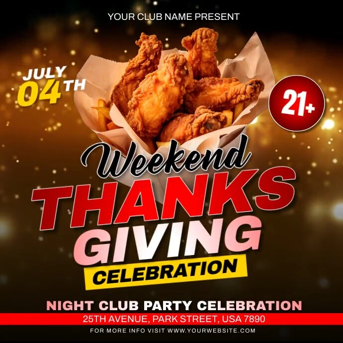 Modèle Weekend Thanksgiving Celebration | PosterMyWall