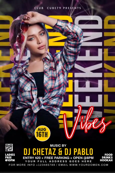 Copy of Weekend vibes | PosterMyWall