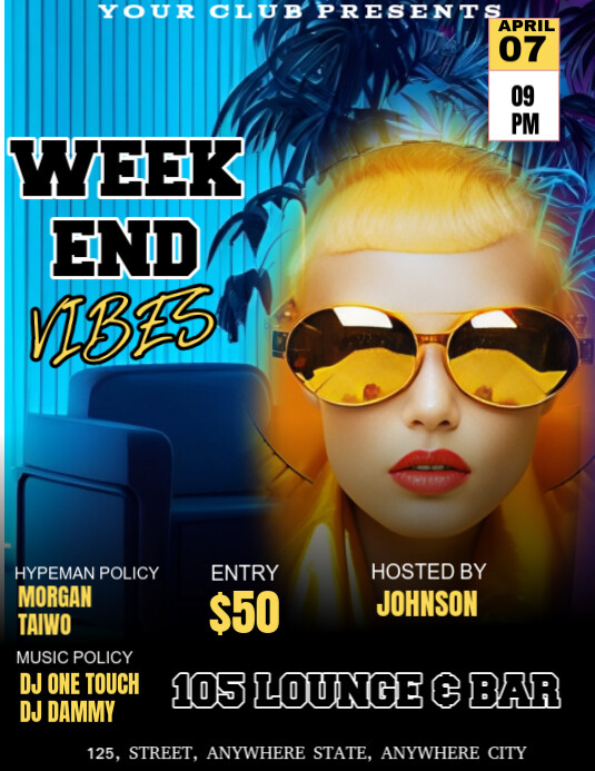 Copy of Weekend vibes | PosterMyWall