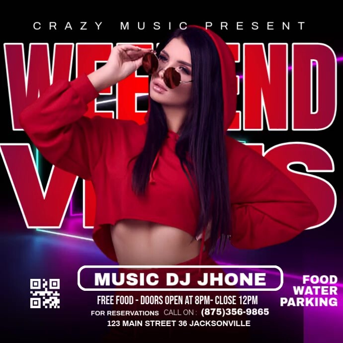 Weekend Vibes Template | PosterMyWall