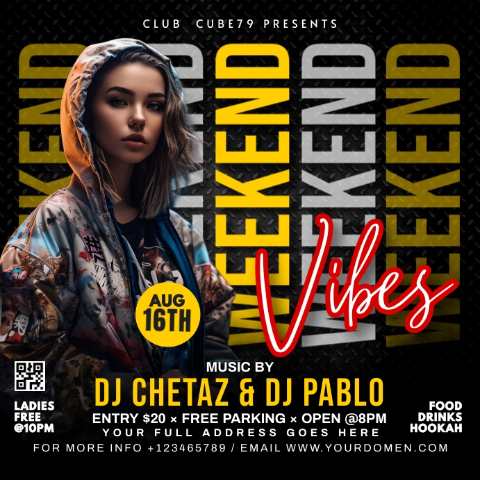 Weekend vibes Template | PosterMyWall