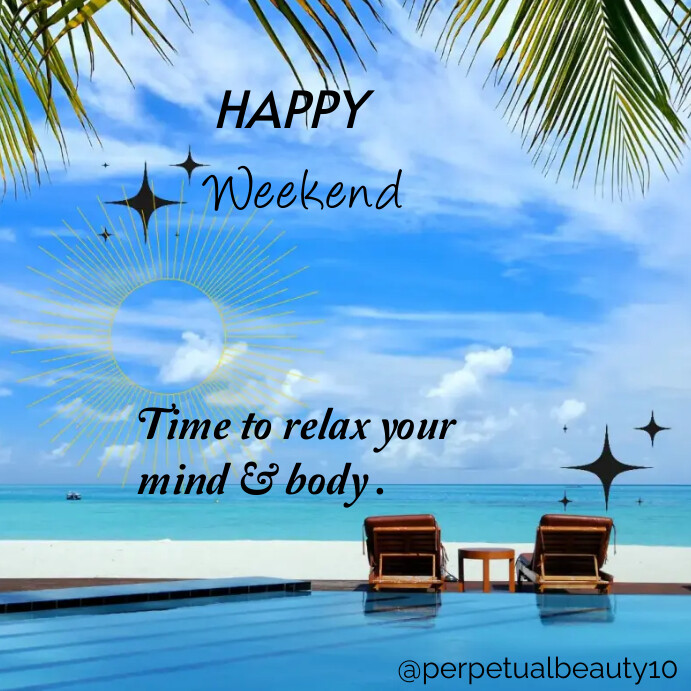 Plantilla de Weekend vibes editable template | PosterMyWall