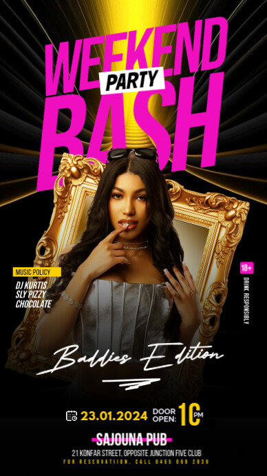Weekend Vibes Event Flyer for Instagram Story Template | PosterMyWall