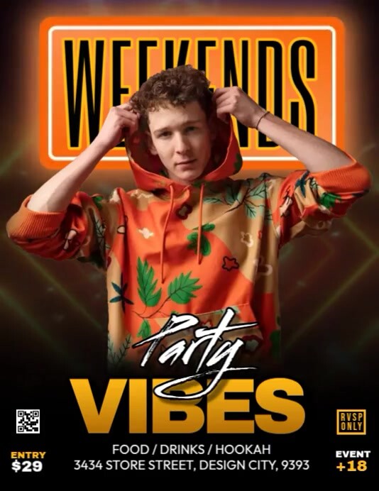 Copy of Weekend Vibes Party | PosterMyWall