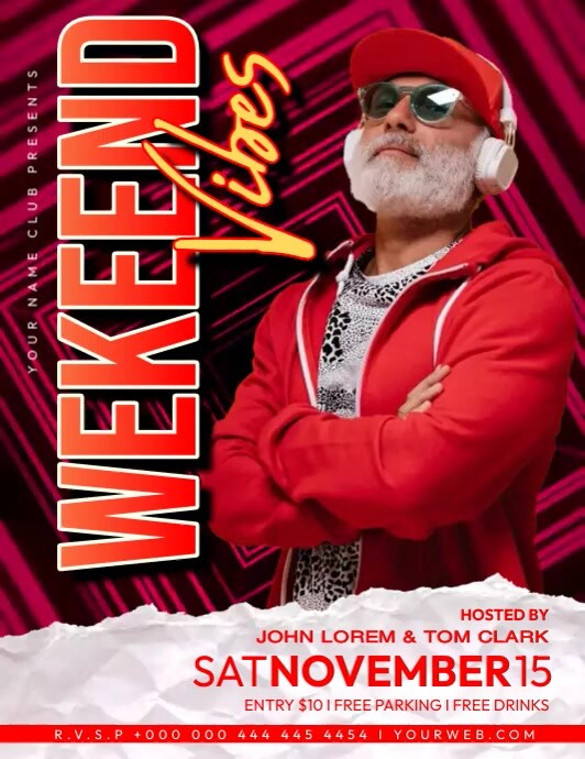 Weekend Vibes Party Template | PosterMyWall