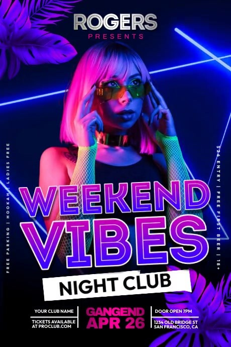 Weekend Vibes Party Template | PosterMyWall