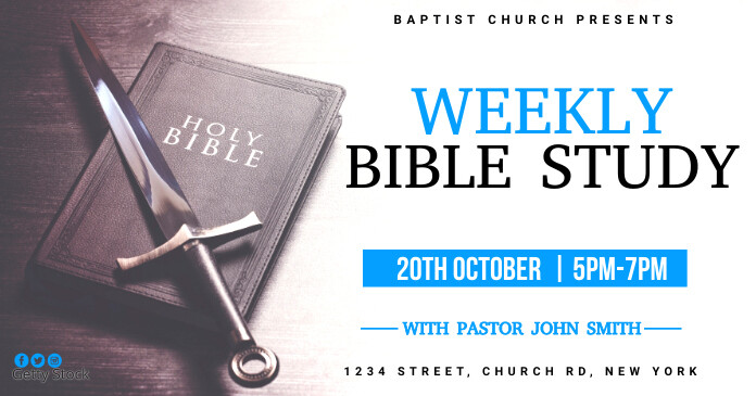 weekly bible study, bible study Template | PosterMyWall