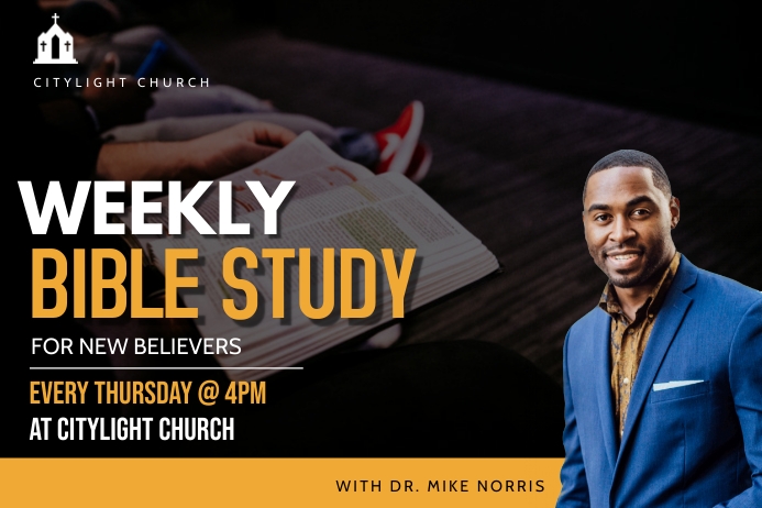 Copy of weekly bible study | PosterMyWall