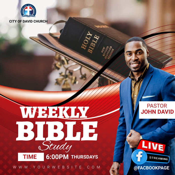 Weekly bible study Template | PosterMyWall