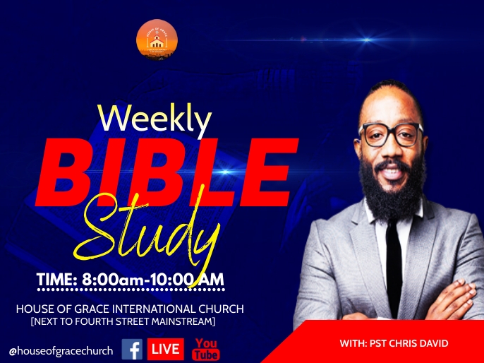 Plantilla de Folleto de Estudio Bíblico Semanal | PosterMyWall