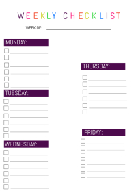 Checklist Template | PosterMyWall