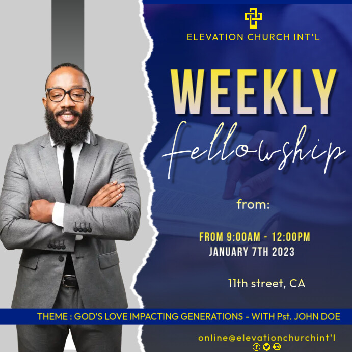 Copy of weekly fellowship (1) | PosterMyWall