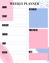 Weekly Home Planner Template | PosterMyWall