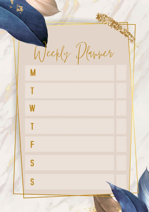 Copy of Weekly Planner | PosterMyWall