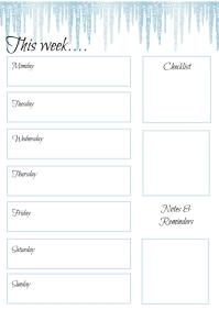 My Weekly Planner Template | PosterMyWall