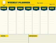Weekly Planner Design Template | PosterMyWall