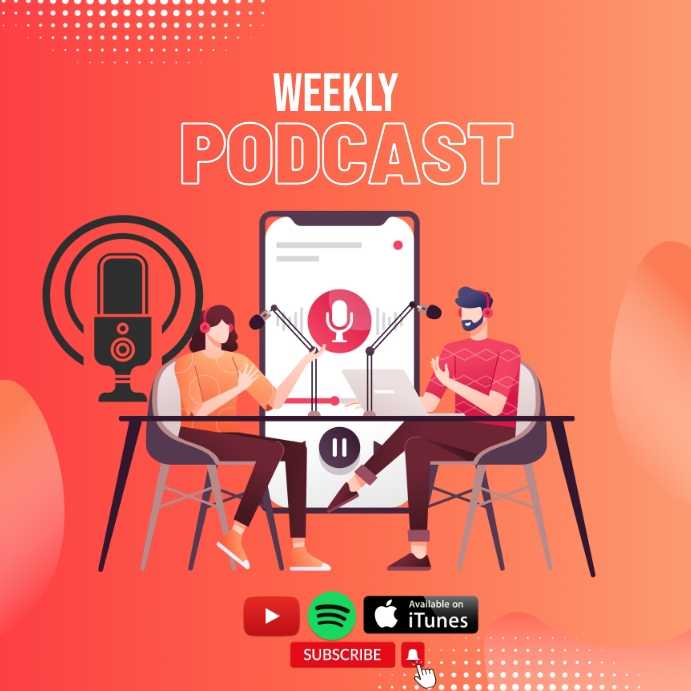 Plantilla de weekly podcast | PosterMyWall