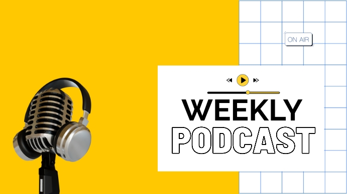 weekly podcast Template | PosterMyWall