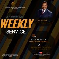 weekly service flyer poster template | PosterMyWall