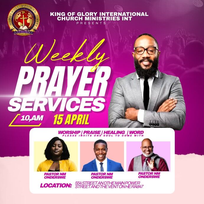 Weekly services Template | PosterMyWall