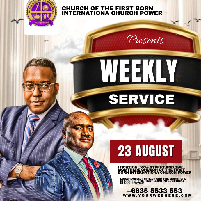 Modèle weekly services | PosterMyWall