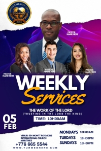 weekly services Template | PosterMyWall