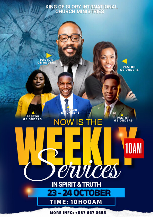 weekly services Template | PosterMyWall