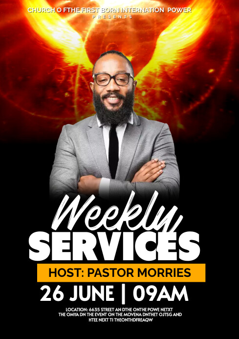 Plantilla de Weekly services | PosterMyWall