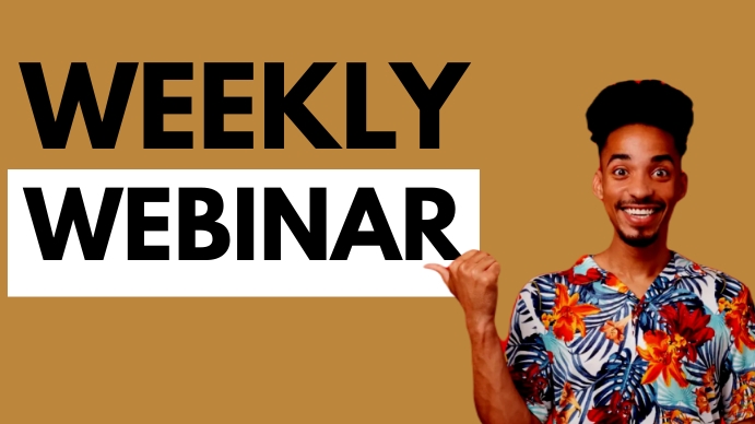 Weekly Webinar Flyers Template | PosterMyWall