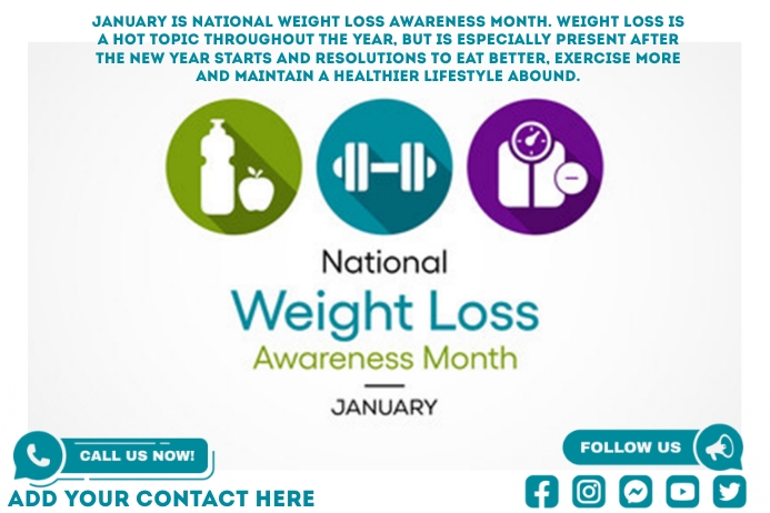 weight loss awareness month Template | PosterMyWall