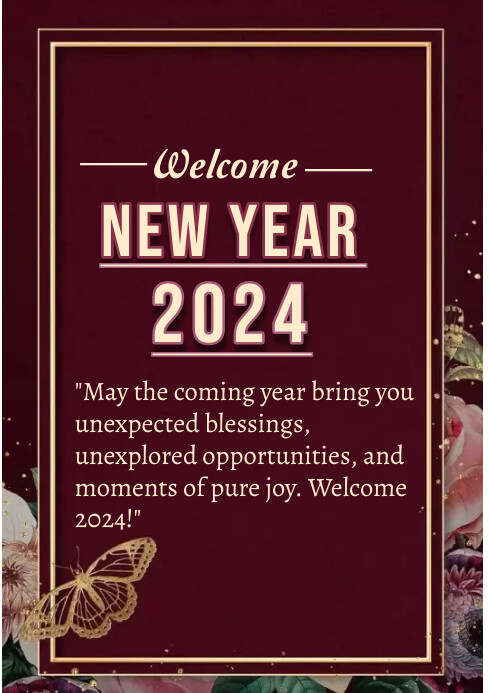 welcome 2024 Template | PosterMyWall