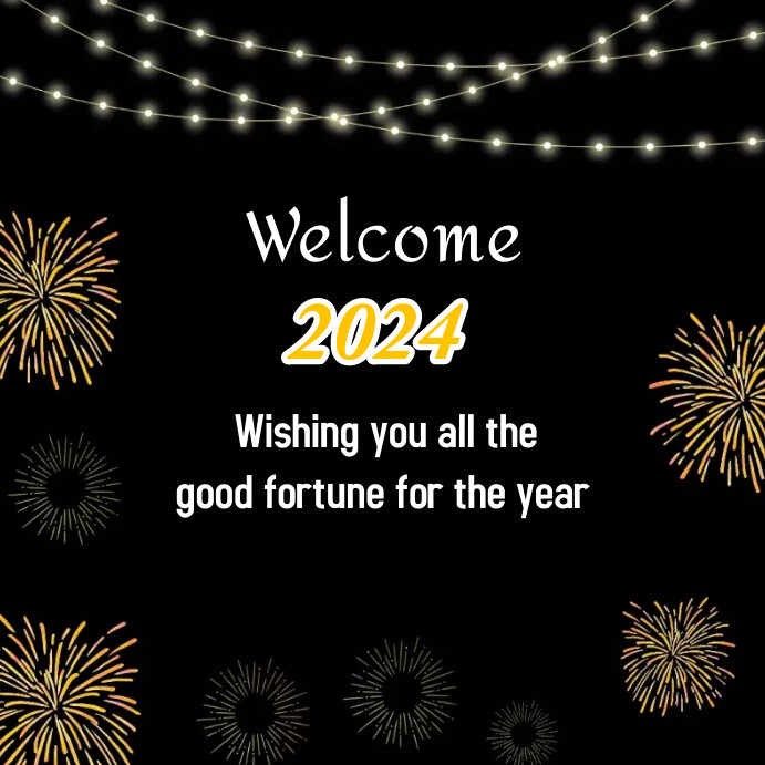 Welcome 2024 Template | PosterMyWall